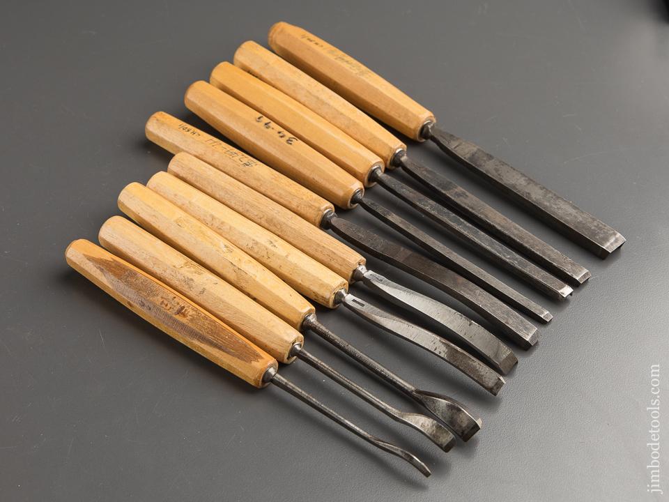 Ten DASTRA TOOLS Macaroni & Vee Gouges with Decals -- 88670 – Jim Bode ...