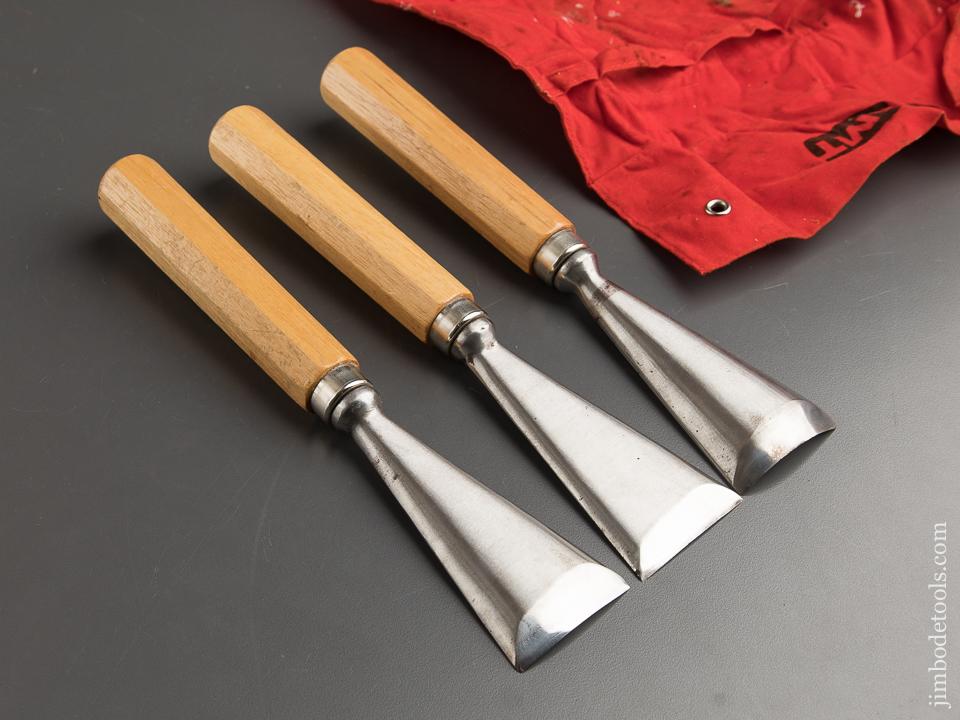 Set of Three MONSTER Carving Gouges by AMT in Original Roll - 88713 ...