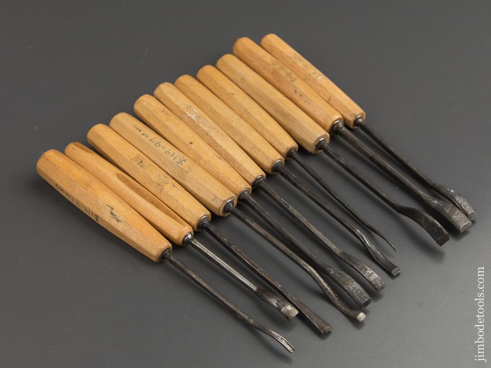 Eleven DASTRA Carving Gouges with Decals 88807
