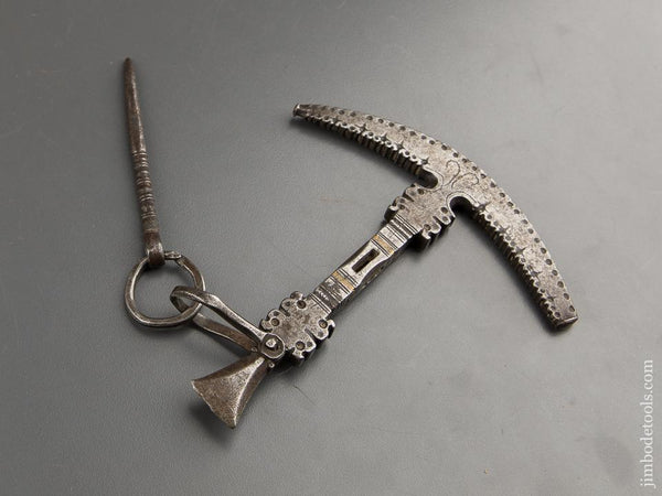 Remarkable 17th Century Flint Knapping Hammer with Touch Hole Pick - 8 ...