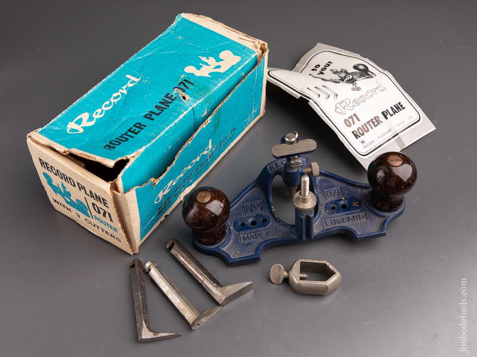 RECORD No. 071 Router Plane 100% COMPLETE in Original Box - 91071 – Jim ...