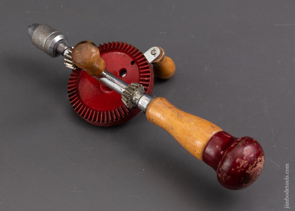 STANLEY DEFIANCE No. 1220 Double Pinion Egg Beater Hand Drill with Fiv ...