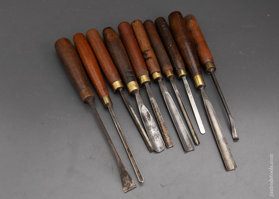 Set of Ten ADDIS Carving Gouges - 93308 – Jim Bode Tools