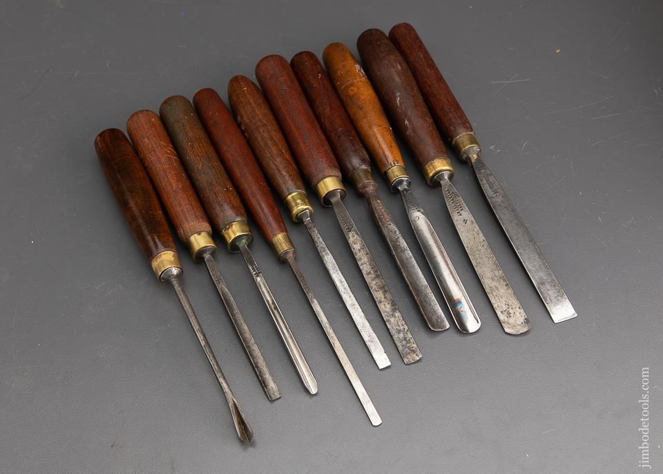 Set of Ten ADDIS Carving Gouges - 93309 – Jim Bode Tools