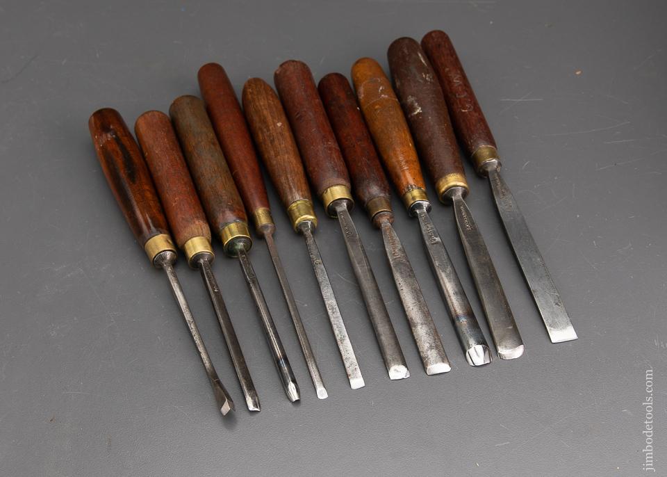 Set of Ten ADDIS Carving Gouges - 93309 – Jim Bode Tools