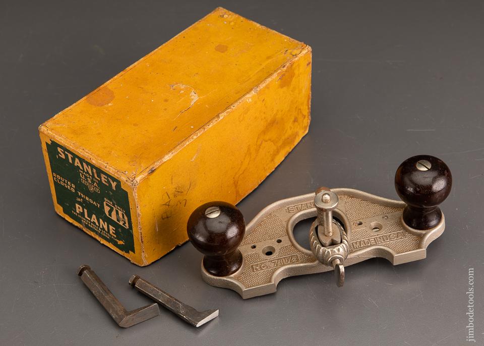 STANLEY No. 71 1/2 Router Plane 100% COMPLETE in Original Box - 93362 ...