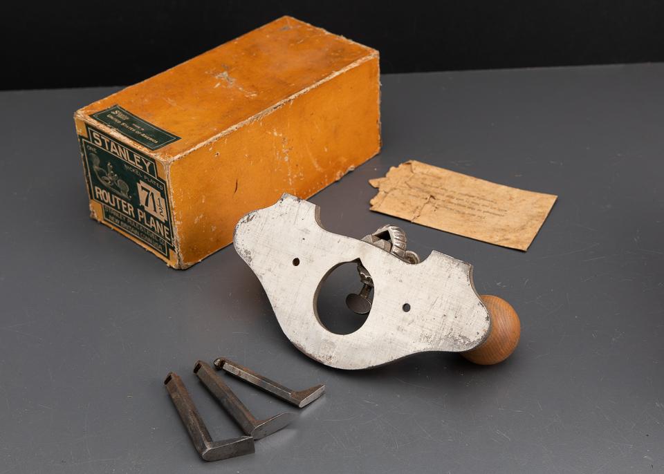 STANLEY No. 71 1/2 Router Plane MINT in Original Box EARLY Type 4 circ ...