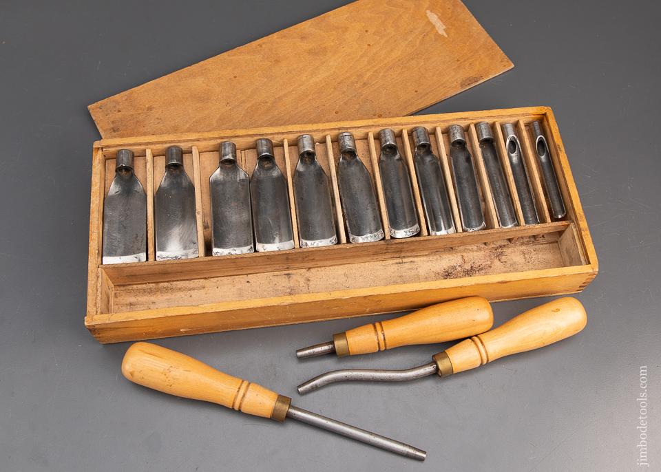 RARE & FINE! Fifteen Piece No. 450 Patternmaker's Gouge Set by ADAMS & – Jim Bode Tools