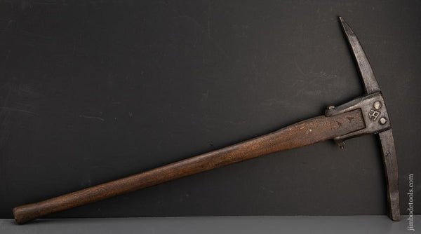 MONSTER Pick Axe with Masonic Type Symbol Woodings Verona Ca. 1890- 94 ...