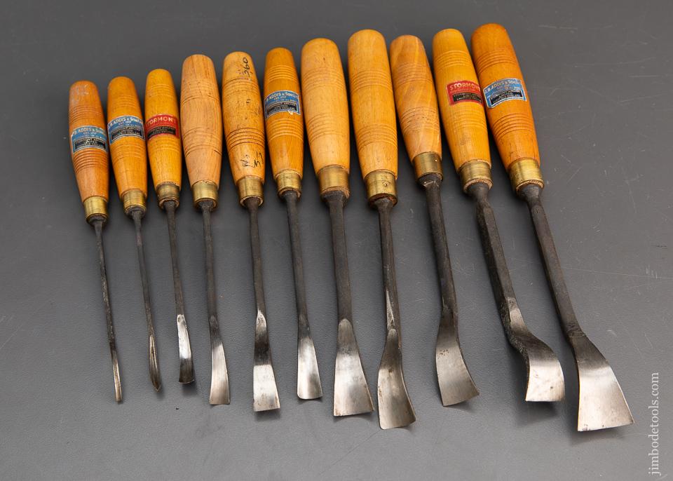 Mint & Unused Set of 11 ADDIS Spoon Gouges - 94497 – Jim Bode Tools