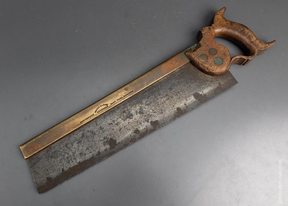 MOSES EADON 14 inch Brass Back Saw - 95316 – Jim Bode Tools