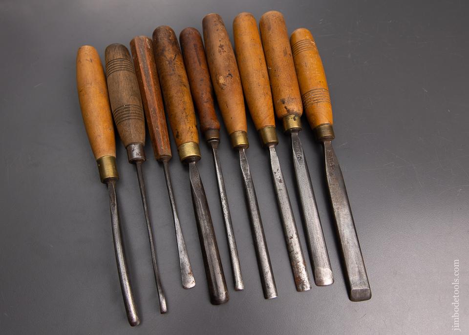 Set of 9 Good ADDIS Carving Gouges - 95355 – Jim Bode Tools