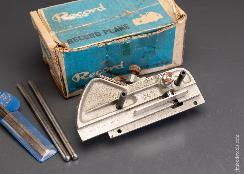 RECORD No. 043 Plow Plane 100% Complete and Near Mint in Box - 96039 ...