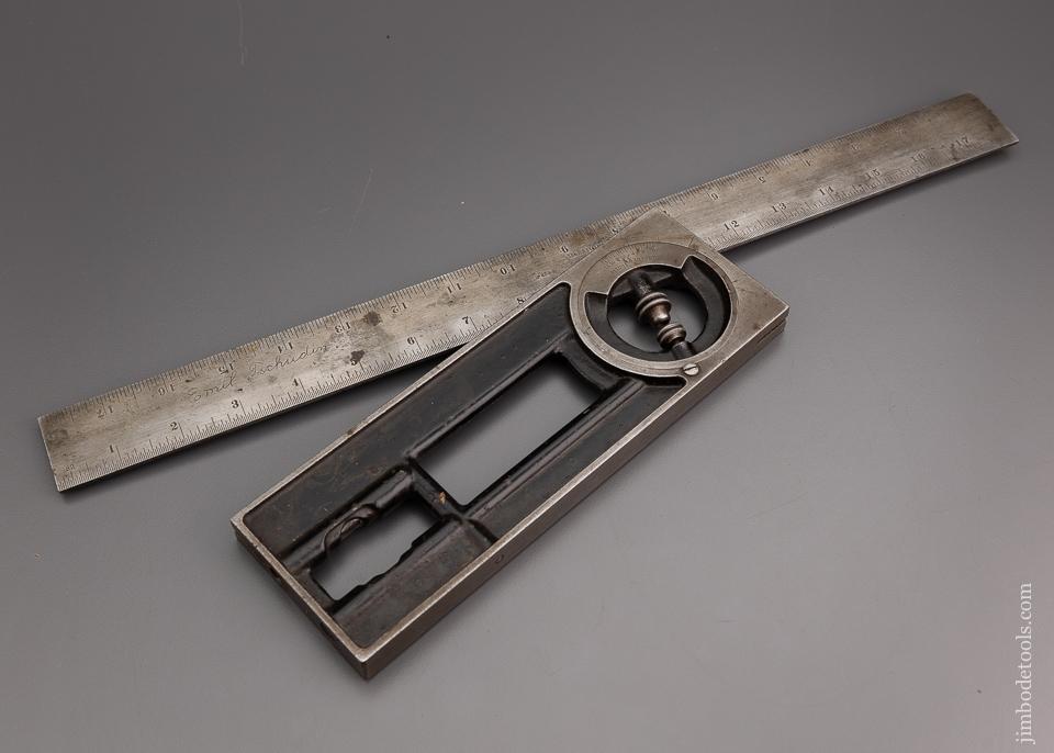 Rare and Fine STARRETT No. 439 Builder’s Square with Original Wide Bla ...