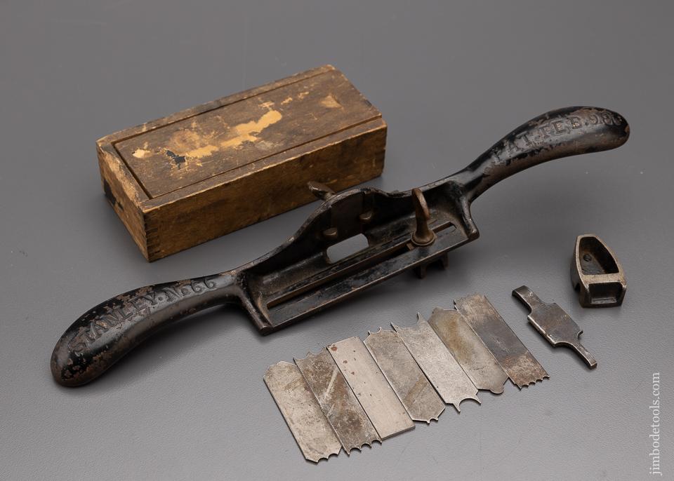 Type One STANLEY No. 66 Hand Beader with All 8 Cutters & Both Fences ...