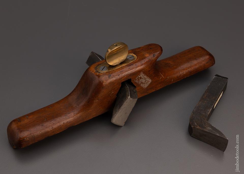 Unusual Wooden Router with 2 Extra Wide Cutters 7/8 cutter & a Spare 1 ...