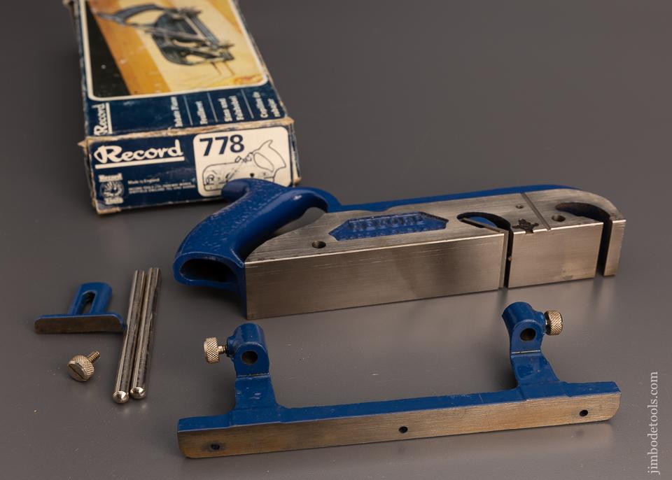 RECORD No. 778 Rebate Plane Mint in Box - 98680 – Jim Bode Tools