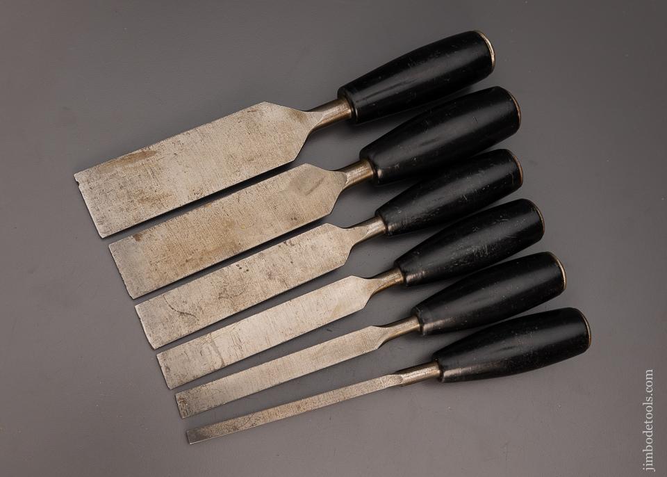 Set of 6 STANLEY No. 40 EVERLASTING Chisels with Composite Handles - 9 ...