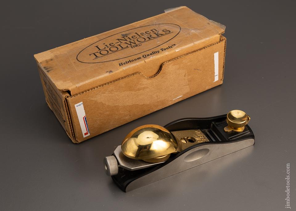 LIE NIELSEN No. 60 1 2 Low Angle Adjustable Mouth Block Plane in Box Jim Bode Tools
