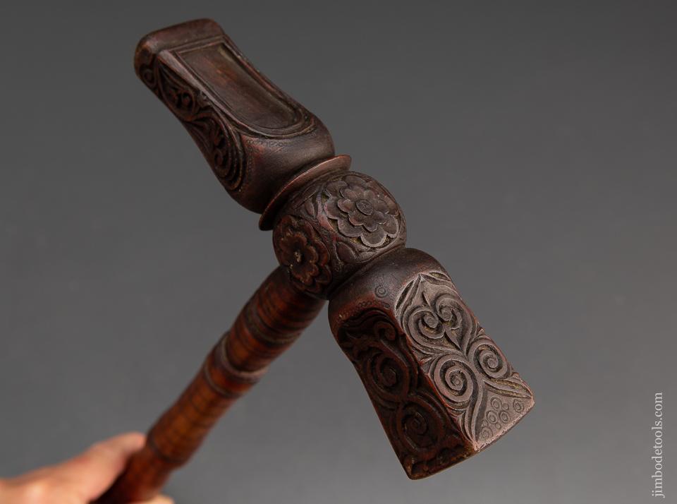 Stunning Ornately Carved Wooden mallet - Excalibur 124 – Jim Bode Tools